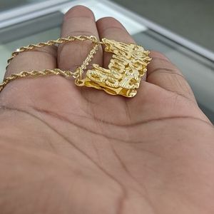 Unbrand | Jewelry | Real Gold Custom Name Plate | Poshmark